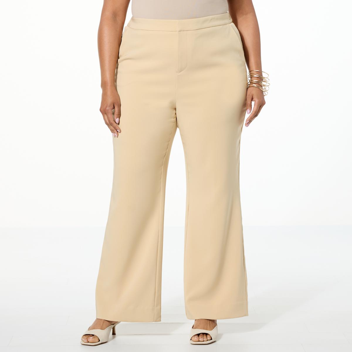 WynneCollection Crepe Flared Pant | HSN