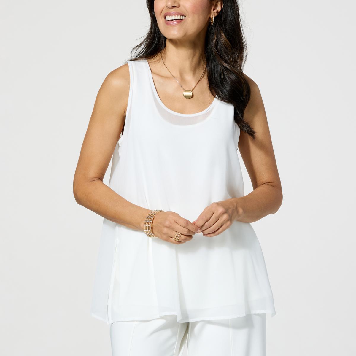 WynneLayers Chiffon Tank Top - 22347048 | HSN