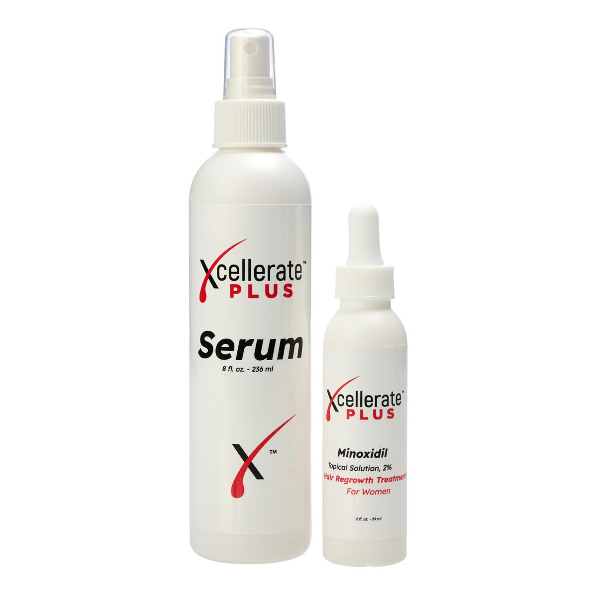 Xcellerate Plus Hair Serum & Minoxidil 2% Hair Regrowth Set | HSN