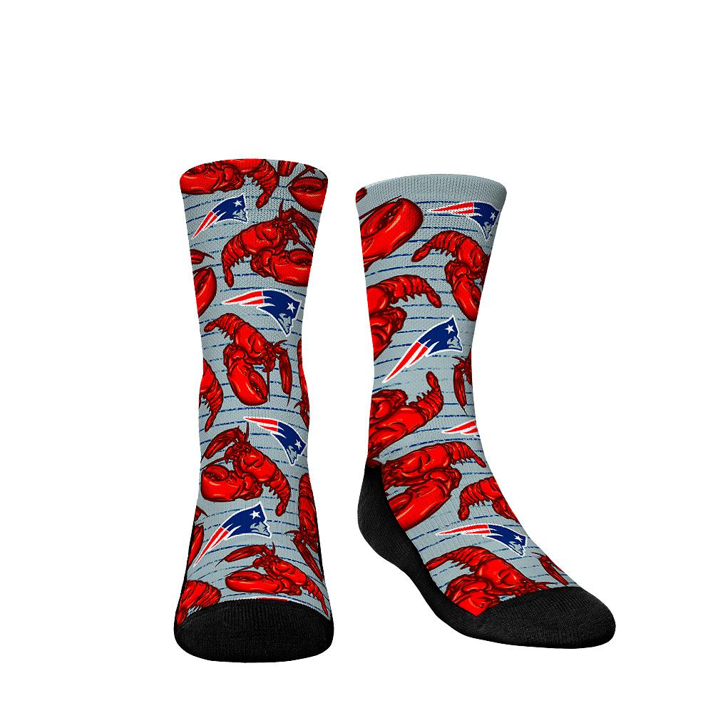 Youth Rock Em Socks New England Patriots Localized Food Crew Socks ...